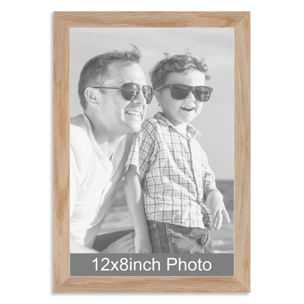 12 x 8inch Solid Oak Photo Frame for a 12x8/8x12in photo - INYDY
