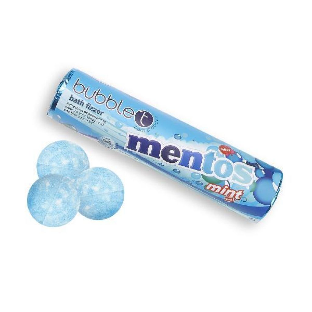 Mentos Mint Tea Tube of Bath Bombs (5 x 20g) - INYDY