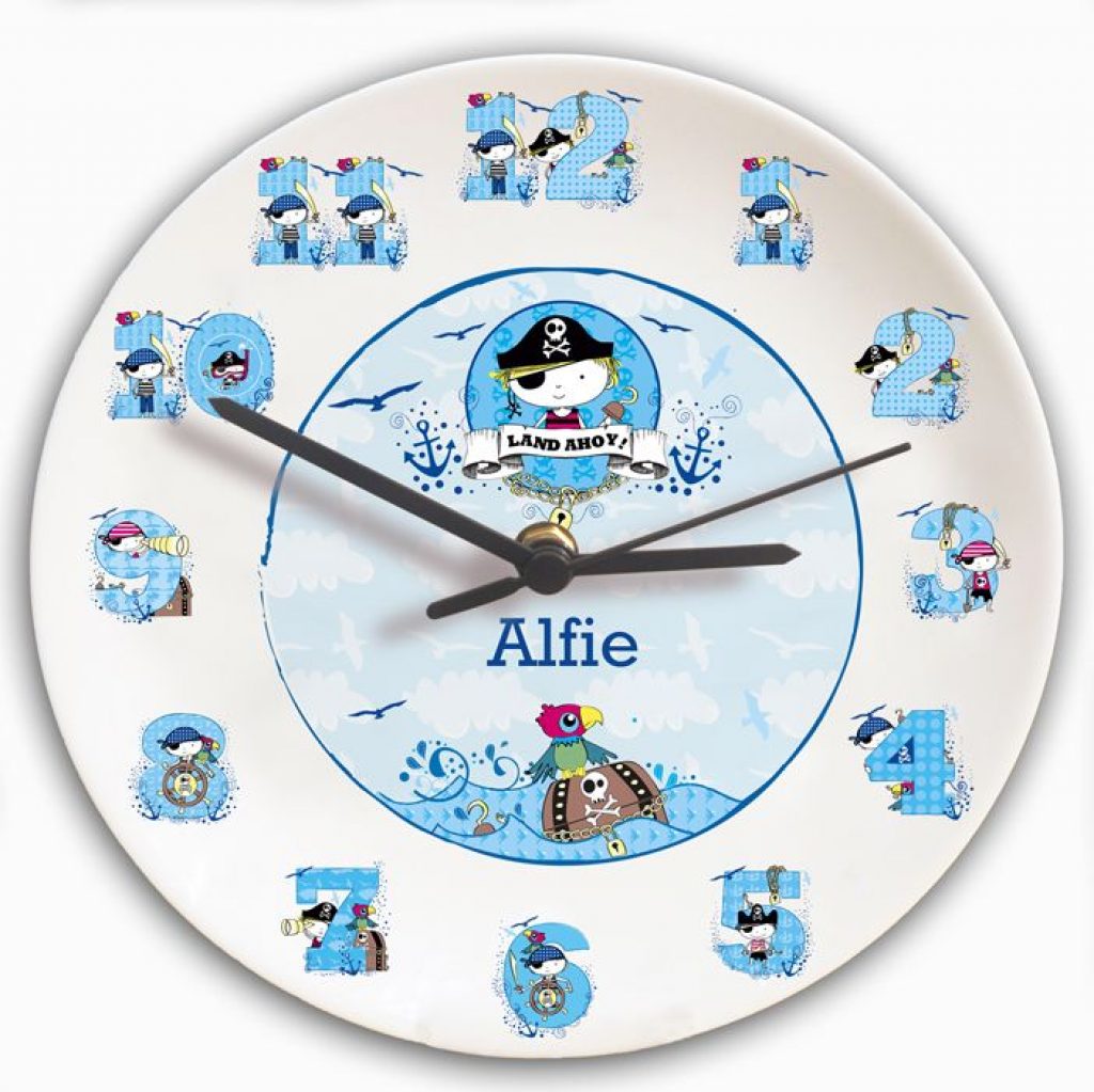 Personalised Pirate Letter Clock - INYDY