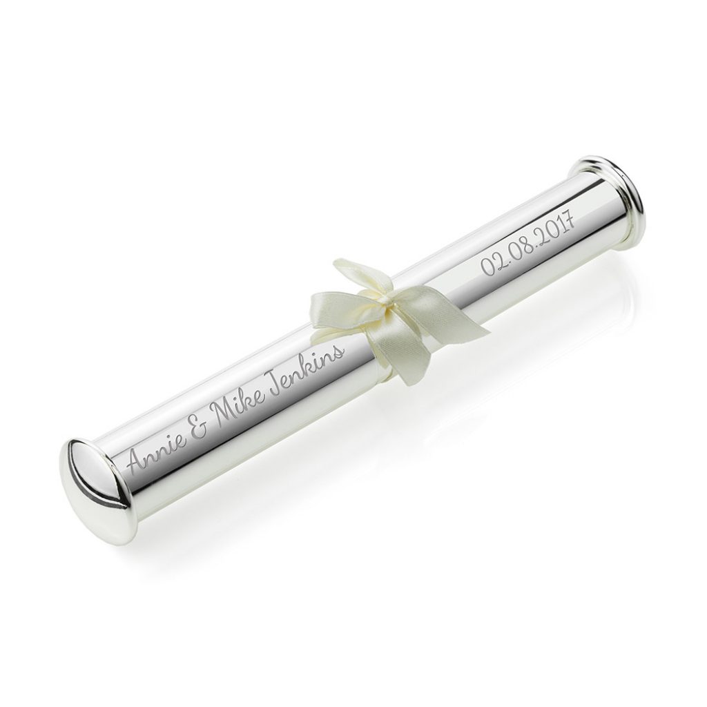 Wedding Certificate Holder Scroll/Tube Plain Design - INYDY