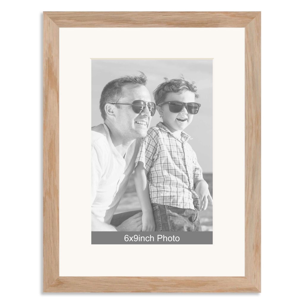 Solid Oak Photo Frame with mount for a 9x6/6x9in Photo - Photo to ...