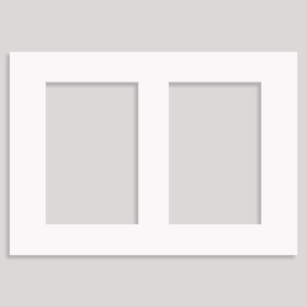 A4 Photo/Picture Mount for two 6x4inch Pictures/Photos (individually ...