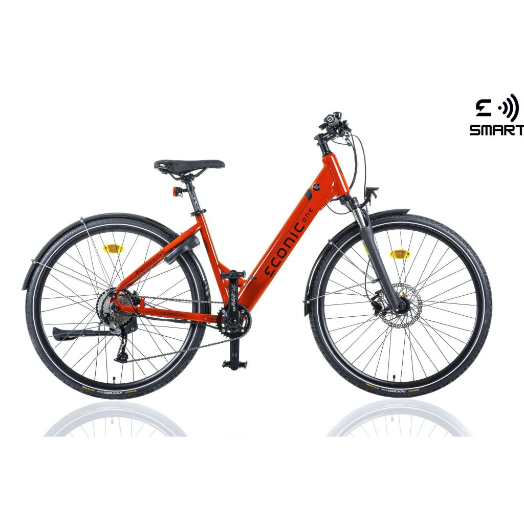 Econic One Smart Comfort E-Bike 250W, Red / 48cm - Urban Travel - INYDY