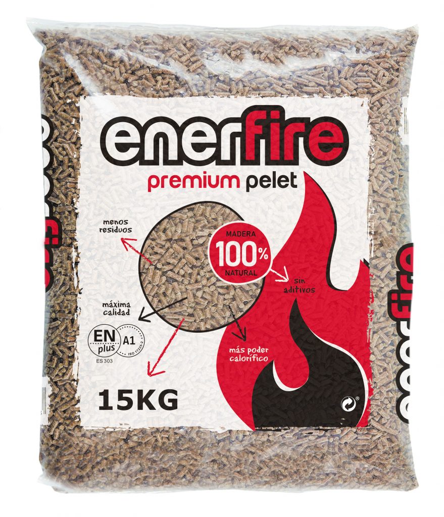 Enerfire Wood Pellets ENplus A1 BSL (975kg) - 65x 15kg Bags - Average ...