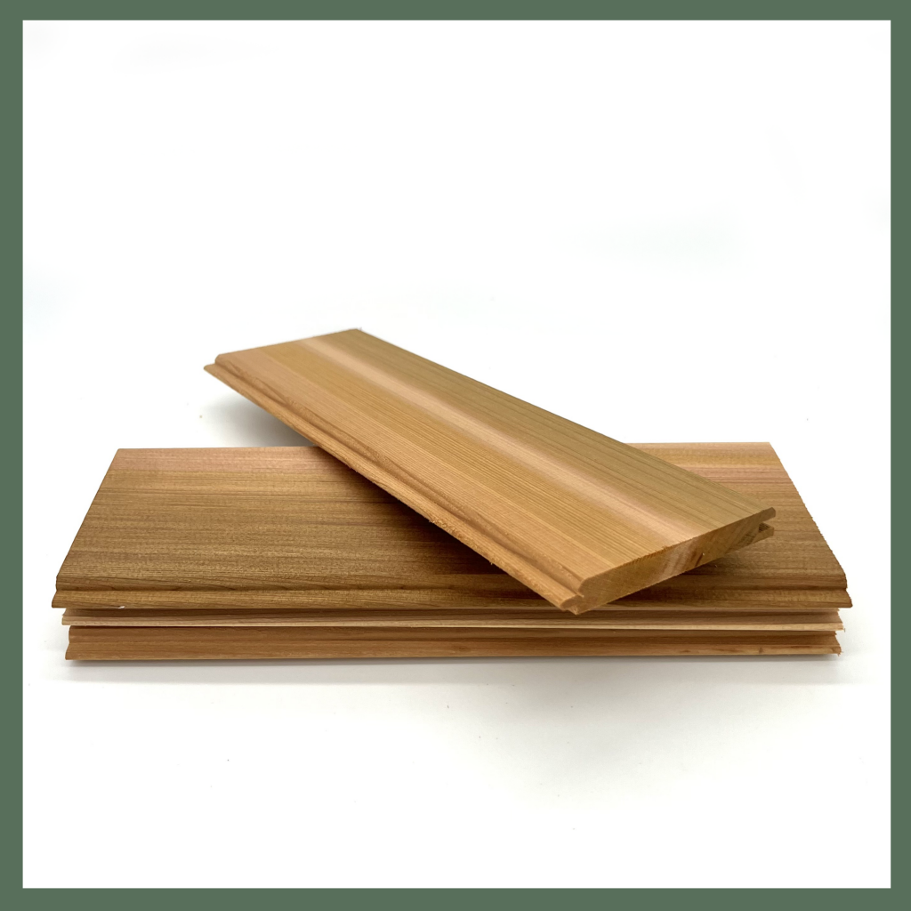 Buy Canadian Western Red Cedar No.2 Clear & Better T&G Cladding Sample ...